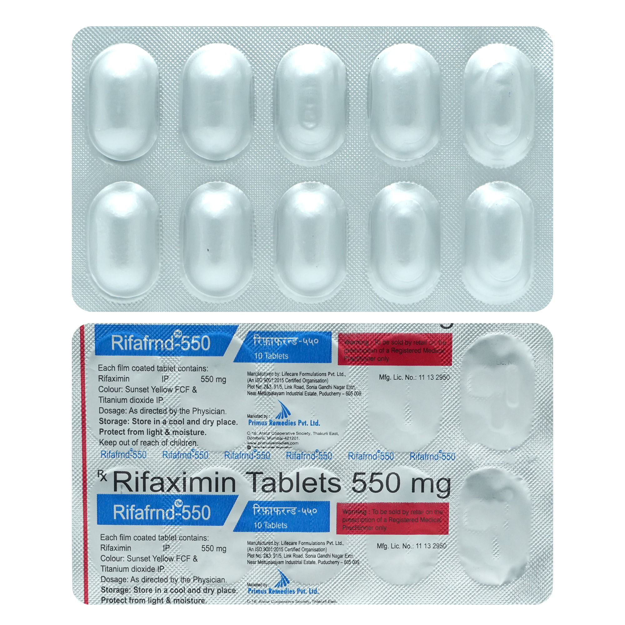 Rifafrnd-550mg Tablet | Uses, Side Effects, Price | Apollo Pharmacy