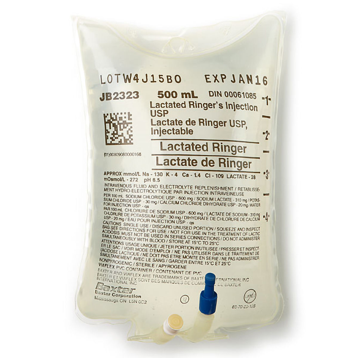 Ringer Lactated 500ml Baxter Viaflex | Uses, Side Effects, Price ...