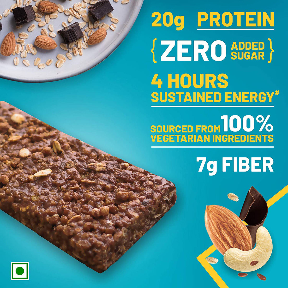 RiteBite Max Protein Active Choco Slim Bar, 67 gm Price, Uses, Side ...
