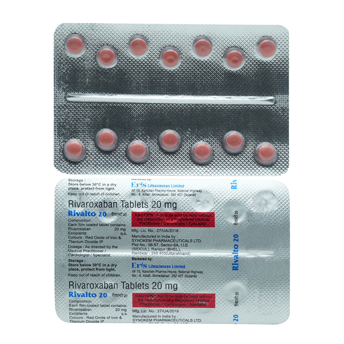 RIVALTO 20 TABLETS 14'S Price, Uses, Side Effects, Composition - Apollo ...