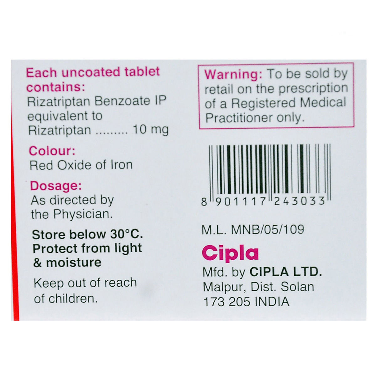 Rizact 10 Tablet 4's Price, Uses, Side Effects, Composition - Apollo ...