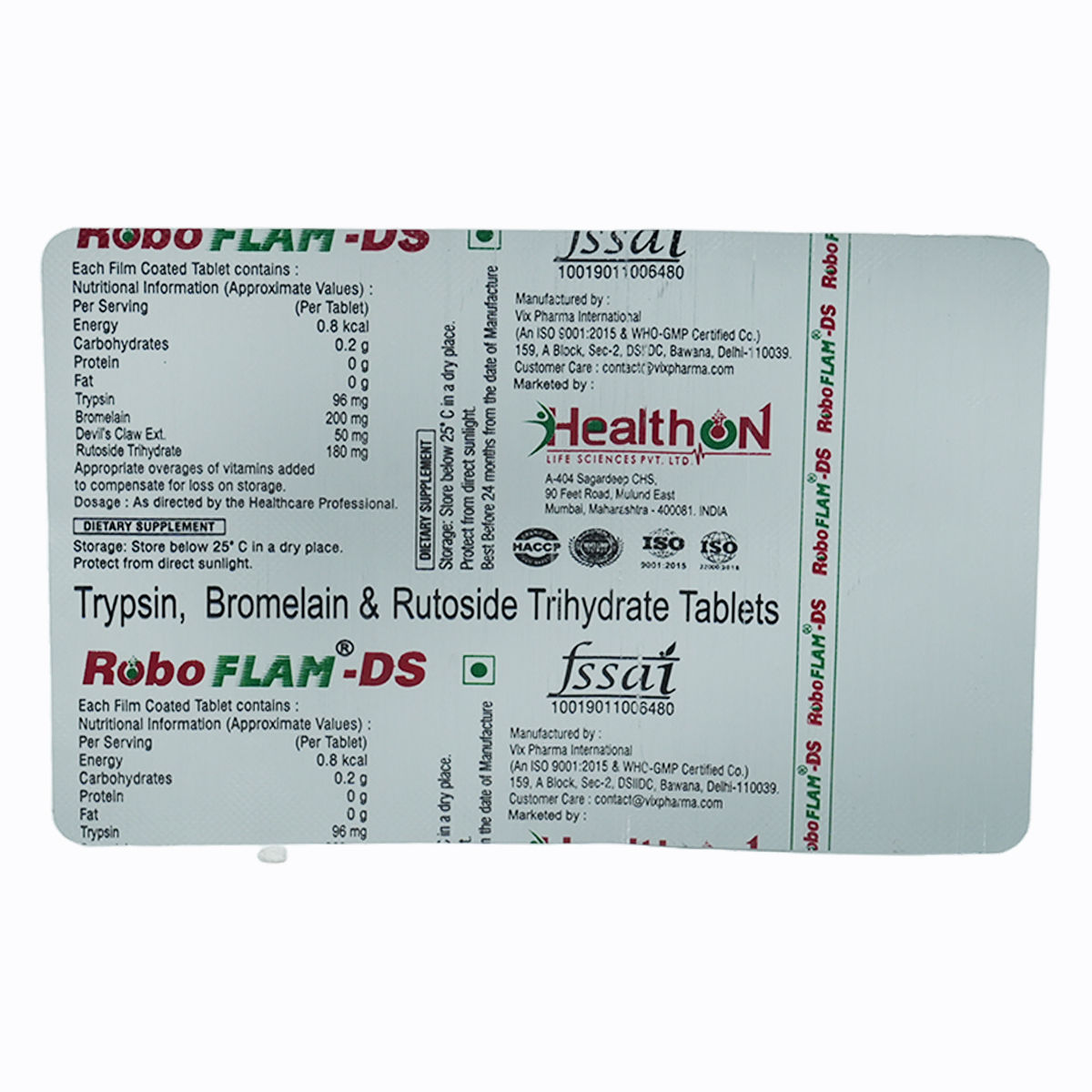 Roboflam-DS Tablet | Uses, Side Effects, Price | Apollo Pharmacy