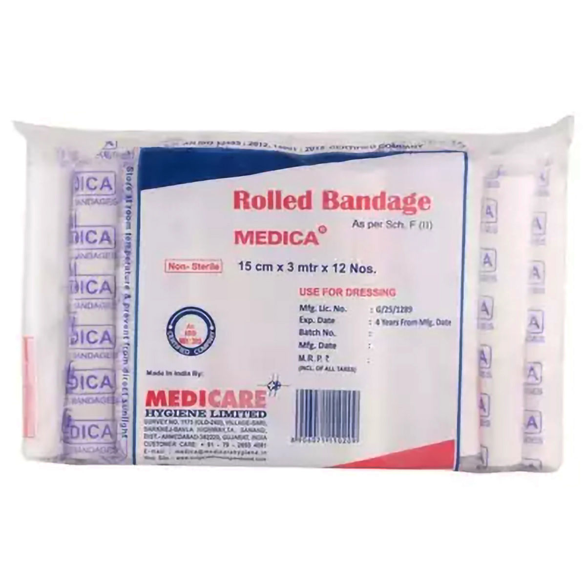 Buy Medica Roller Bandage 15 cm x 3 m, 1 Count | 19 Minutes Delivery ...