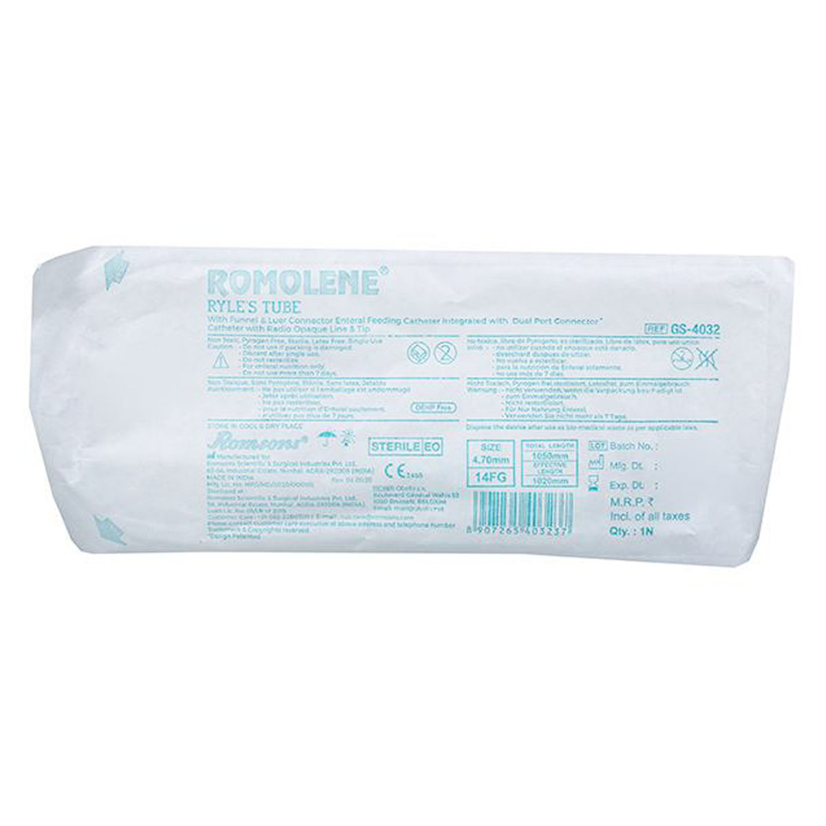 Romsons Romolene Feeding Tube 14 | Uses, Side Effects, Price | Apollo ...