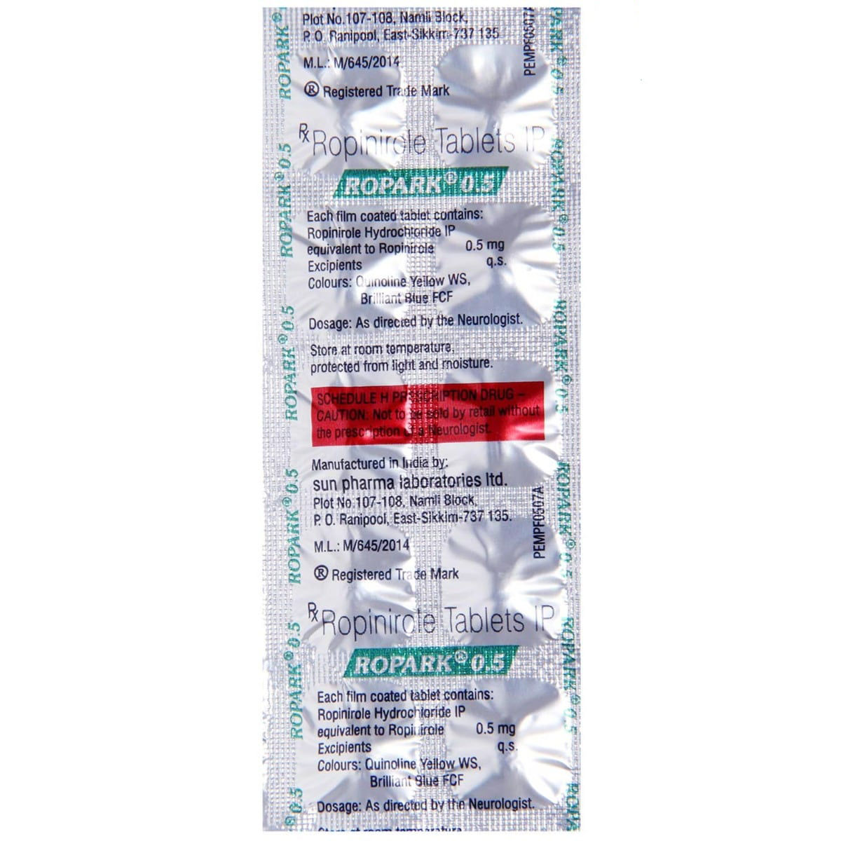 Ropark 0.5 Tablet | Uses, Side Effects, Price | Apollo Pharmacy
