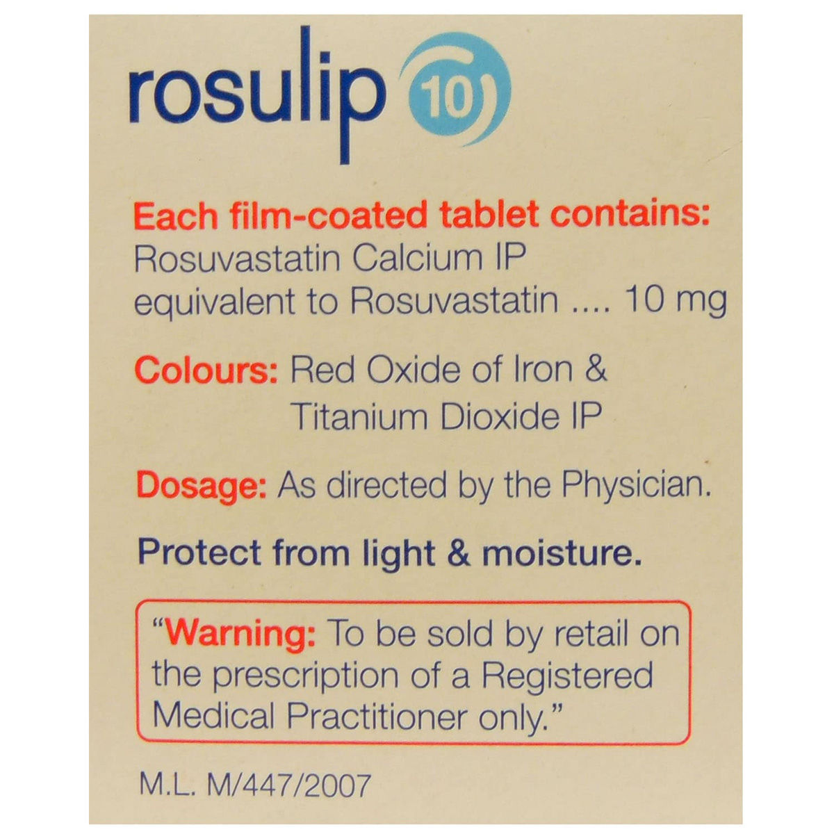Rosulip 10 Tablet 15's Price, Uses, Side Effects, Composition - Apollo ...