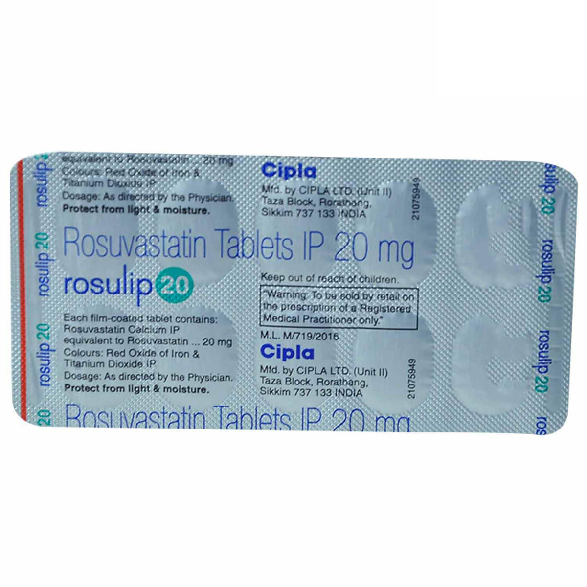 Rosulip 20 Tablet | Uses, Side Effects, Price | Apollo Pharmacy