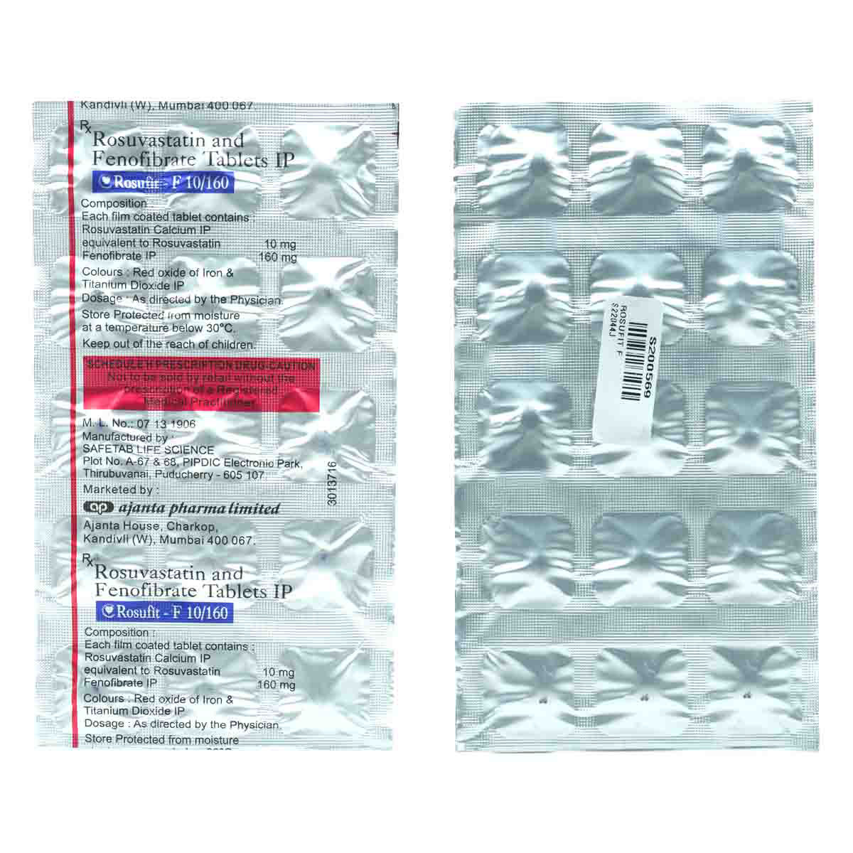 ROSUFIT F 10/160MG TABLET | Uses, Side Effects, Price | Apollo Pharmacy