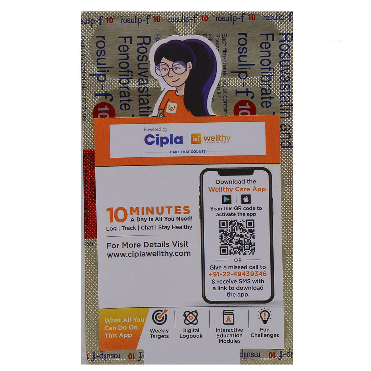 Rosulip-F 10 Tablet 10's Price, Uses, Side Effects, Composition ...
