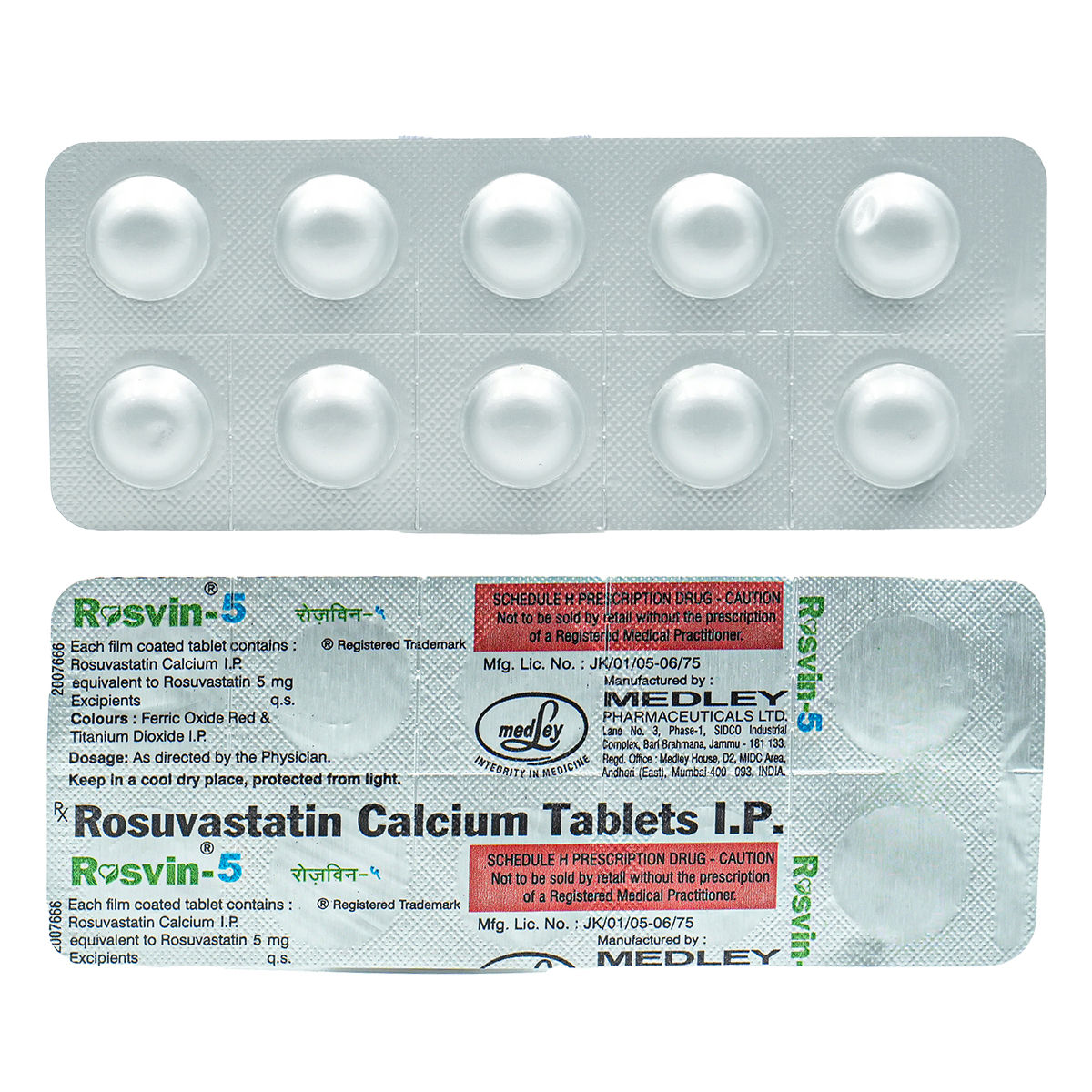 ROSVIN 5MG TABLET | Uses, Side Effects, Price | Apollo Pharmacy