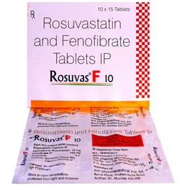 Rosuvas F 10 Tablet | Uses, Side Effects, Price | Apollo Pharmacy