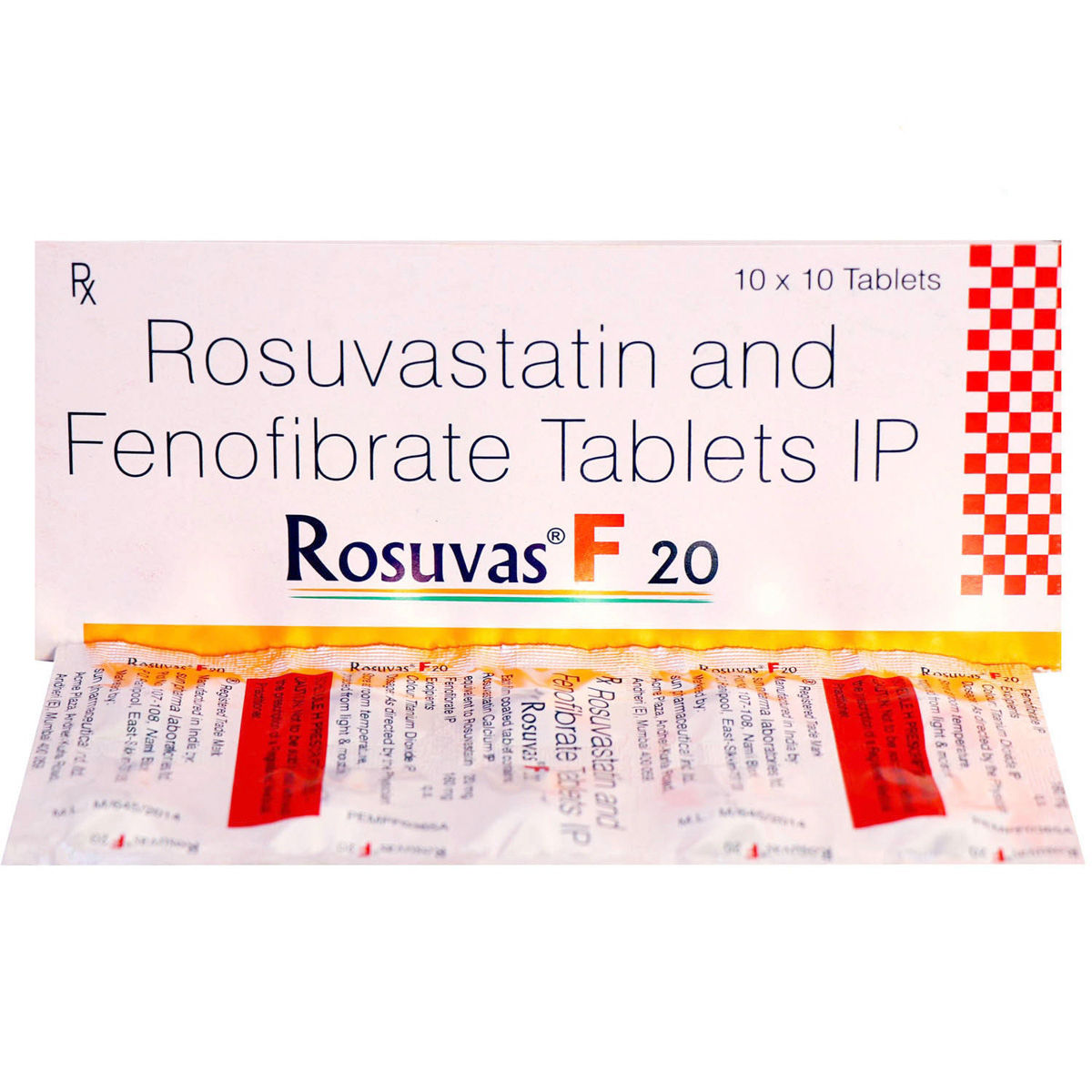 Rosuvas F 20 Tablet | Uses, Side Effects, Price | Apollo Pharmacy