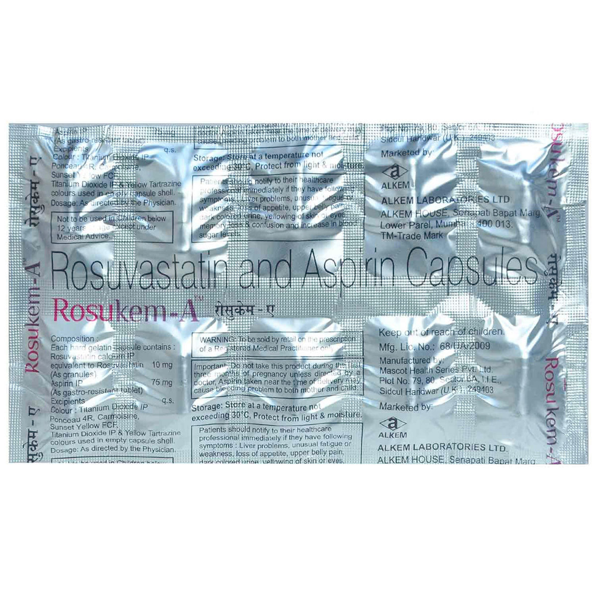Rosukem-A Capsule 10's Price, Uses, Side Effects, Composition - Apollo ...