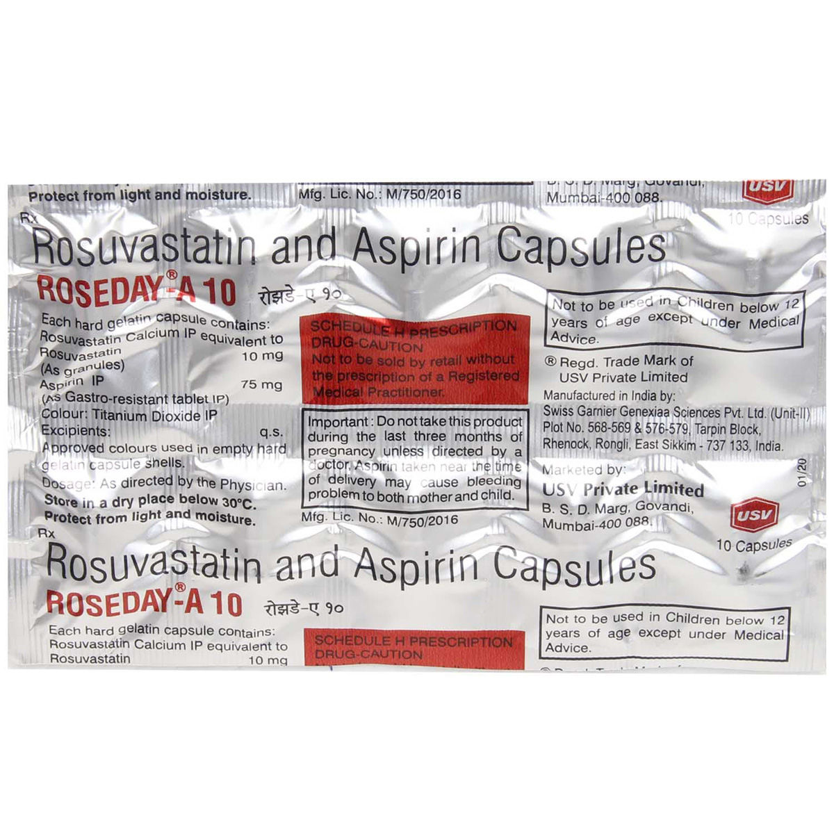 Roseday-A 10 Tablet 10's Price, Uses, Side Effects, Composition ...