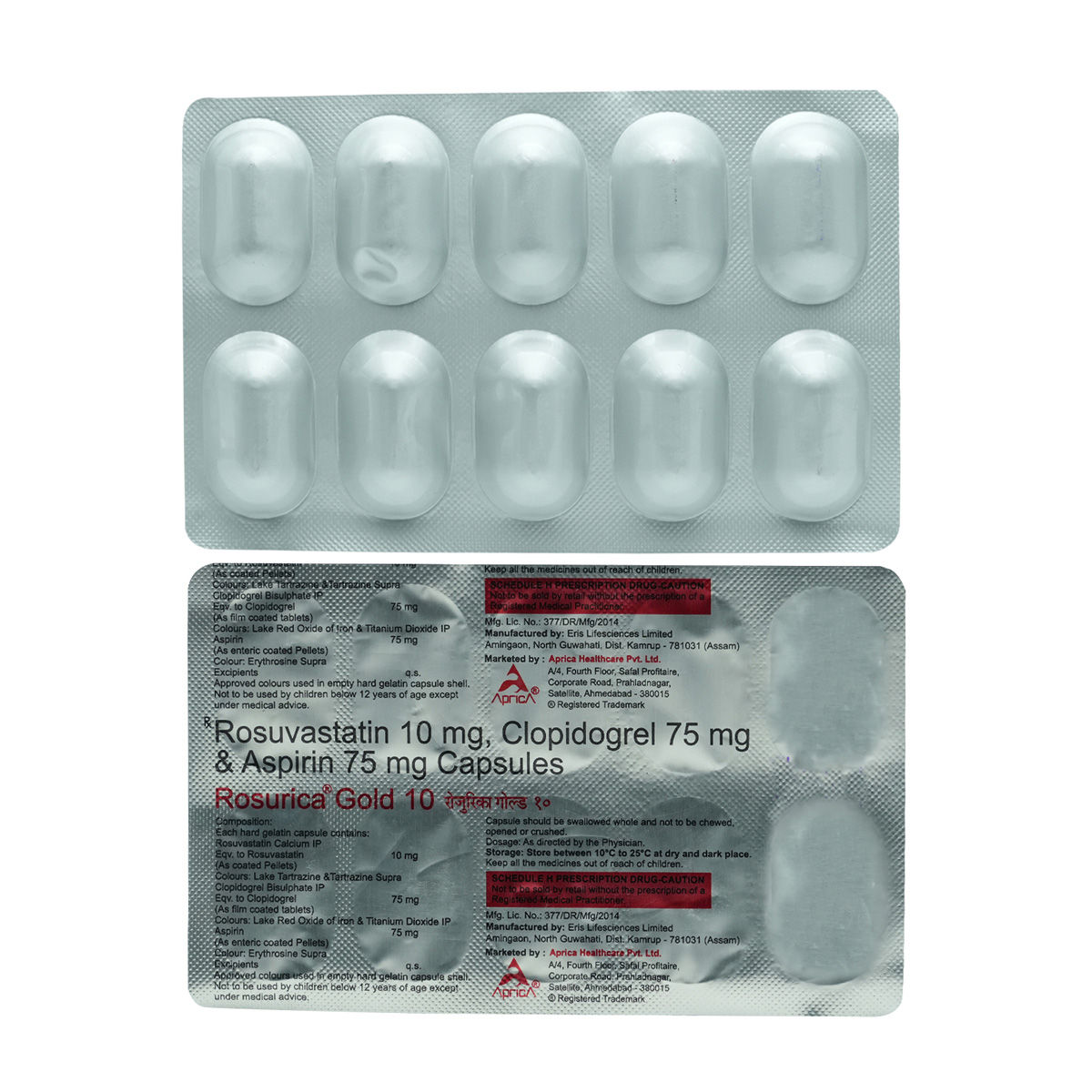 Rosurica Gold 10mg Capsule 10's Price, Uses, Side Effects, Composition ...