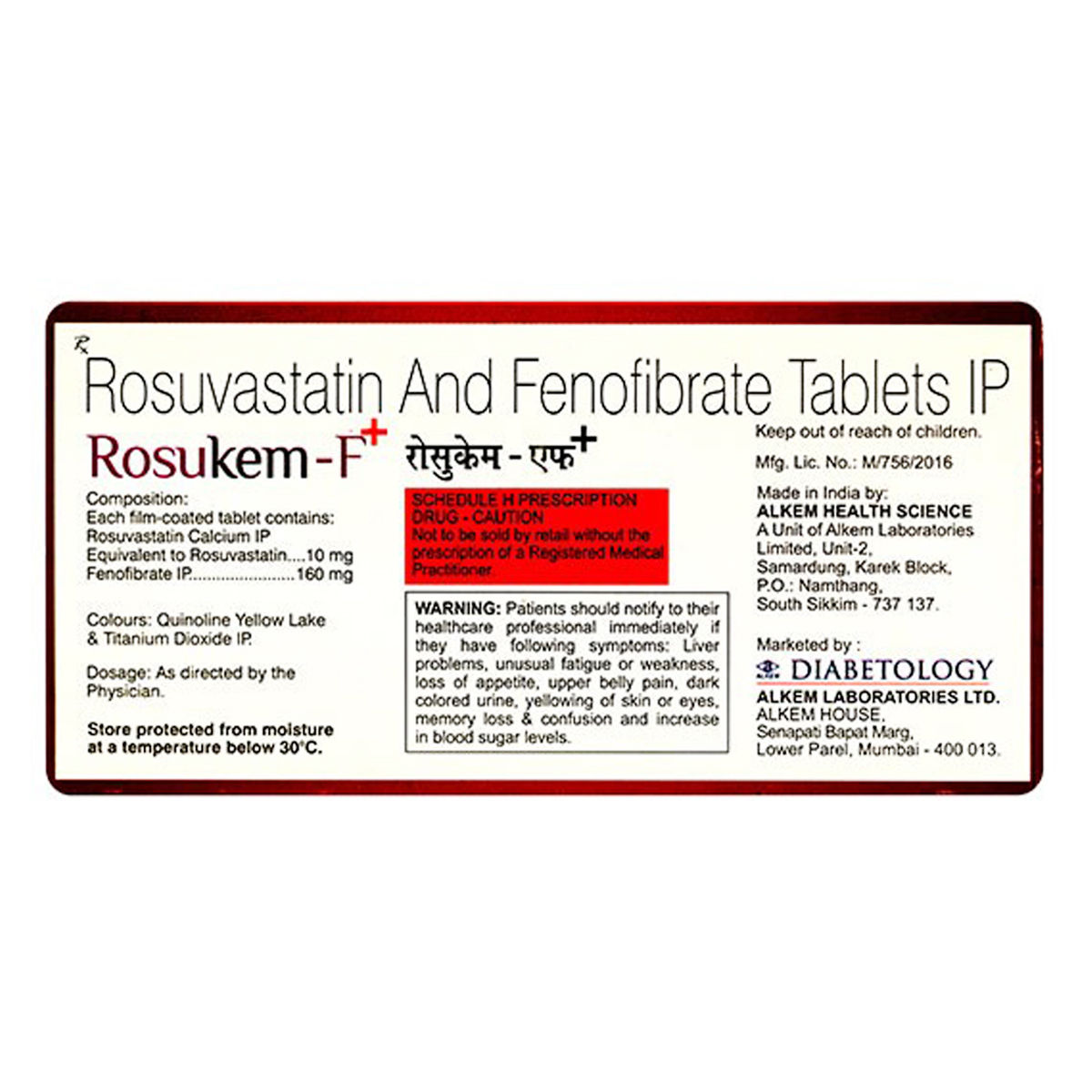 Rosukem-F Plus Tablet 10's Price, Uses, Side Effects, Composition ...