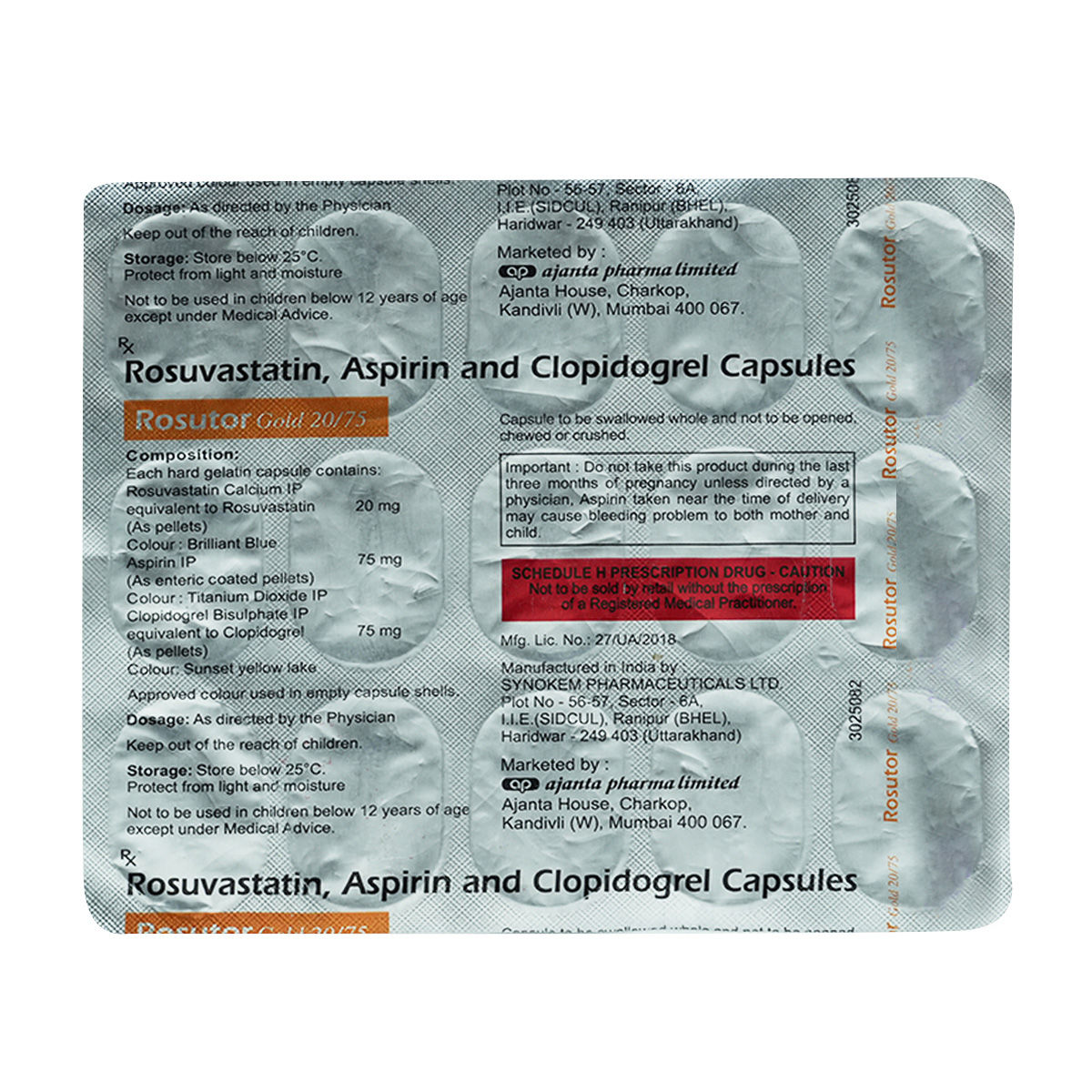 Rosutor Gold 20/75 Capsule | Uses, Side Effects, Price | Apollo Pharmacy