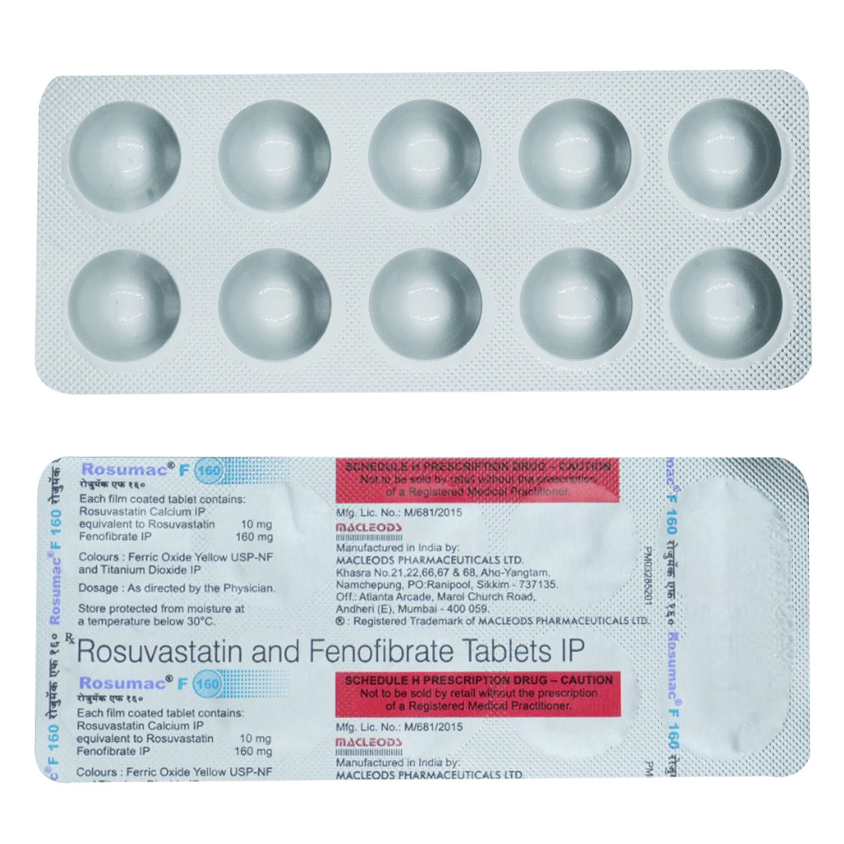 Rosumac F 160 Tablet | Uses, Side Effects, Price | Apollo Pharmacy