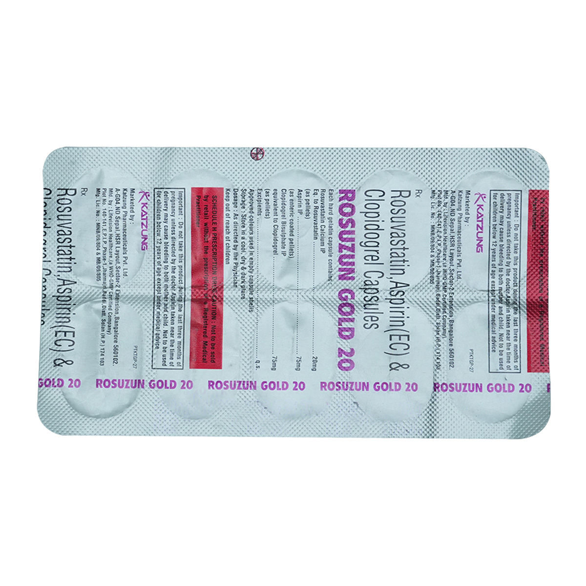 Rosuzun Gold 20 Capsule 10's Price, Uses, Side Effects, Composition ...