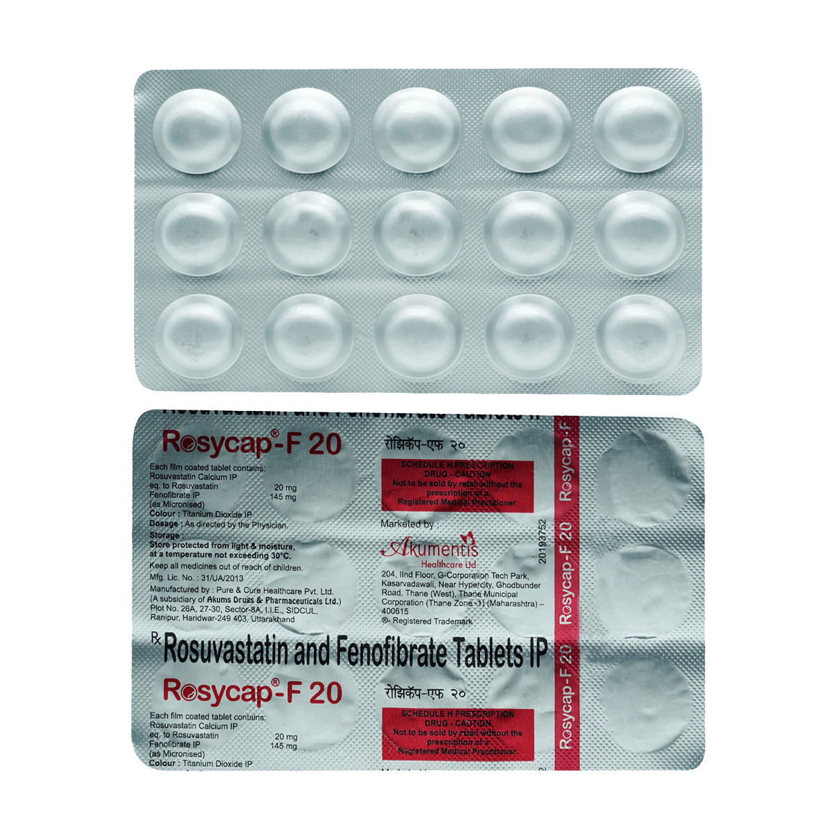 Rosycap F 20 Tablet 15's Price, Uses, Side Effects, Composition ...