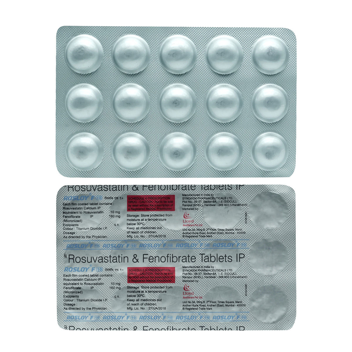 Rosloy F 10 Tablet 15's Price, Uses, Side Effects, Composition - Apollo ...
