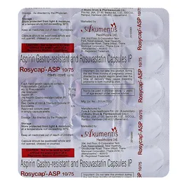 Rosycap-ASP 10/75 Capsule | Uses, Side Effects, Price | Apollo Pharmacy
