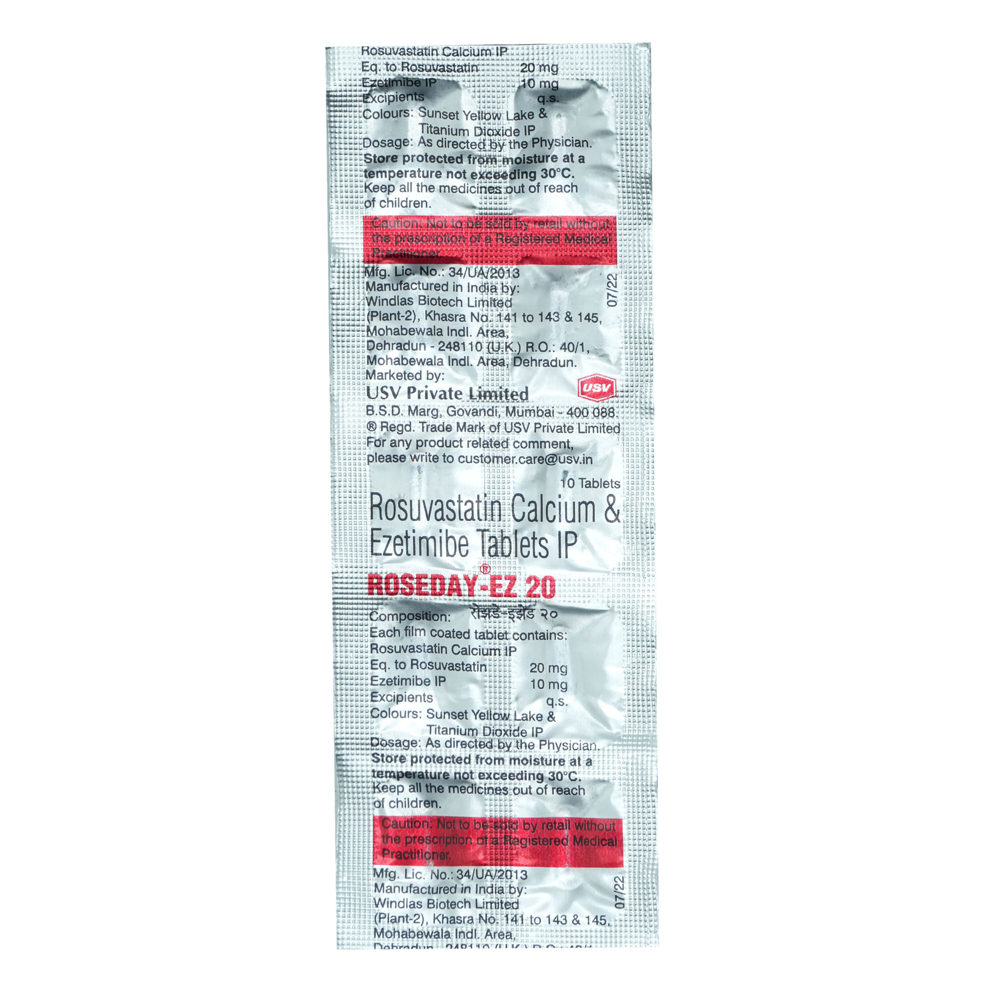 Roseday-EZ 20 Tablet | Uses, Side Effects, Price | Apollo Pharmacy
