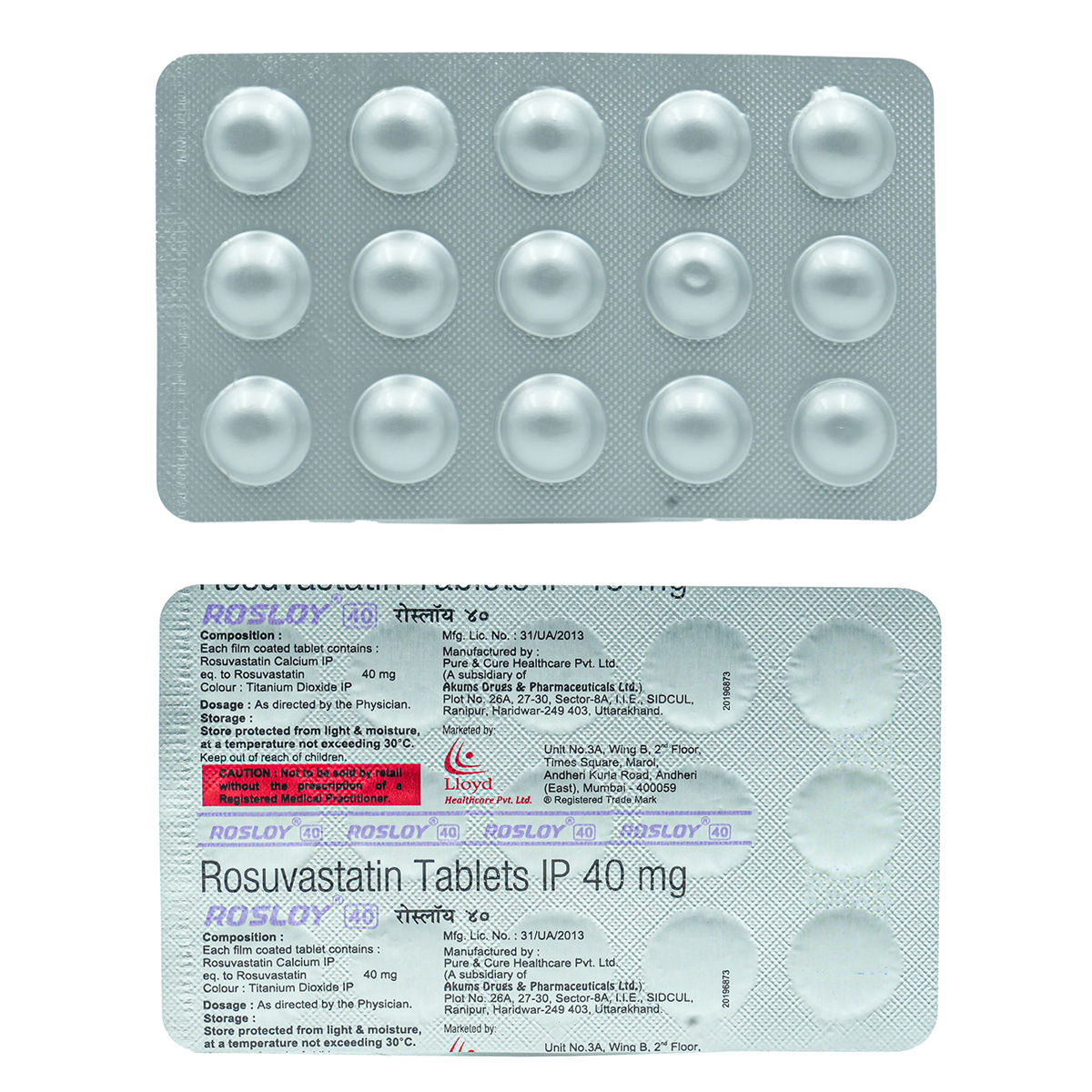 Rosloy 40 mg Tablet | Uses, Side Effects, Price | Apollo Pharmacy