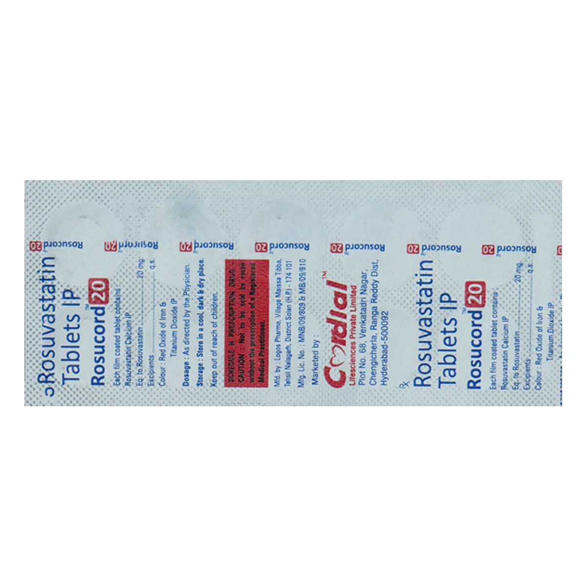 Rosucord 20 Tablet | Uses, Side Effects, Price | Apollo Pharmacy