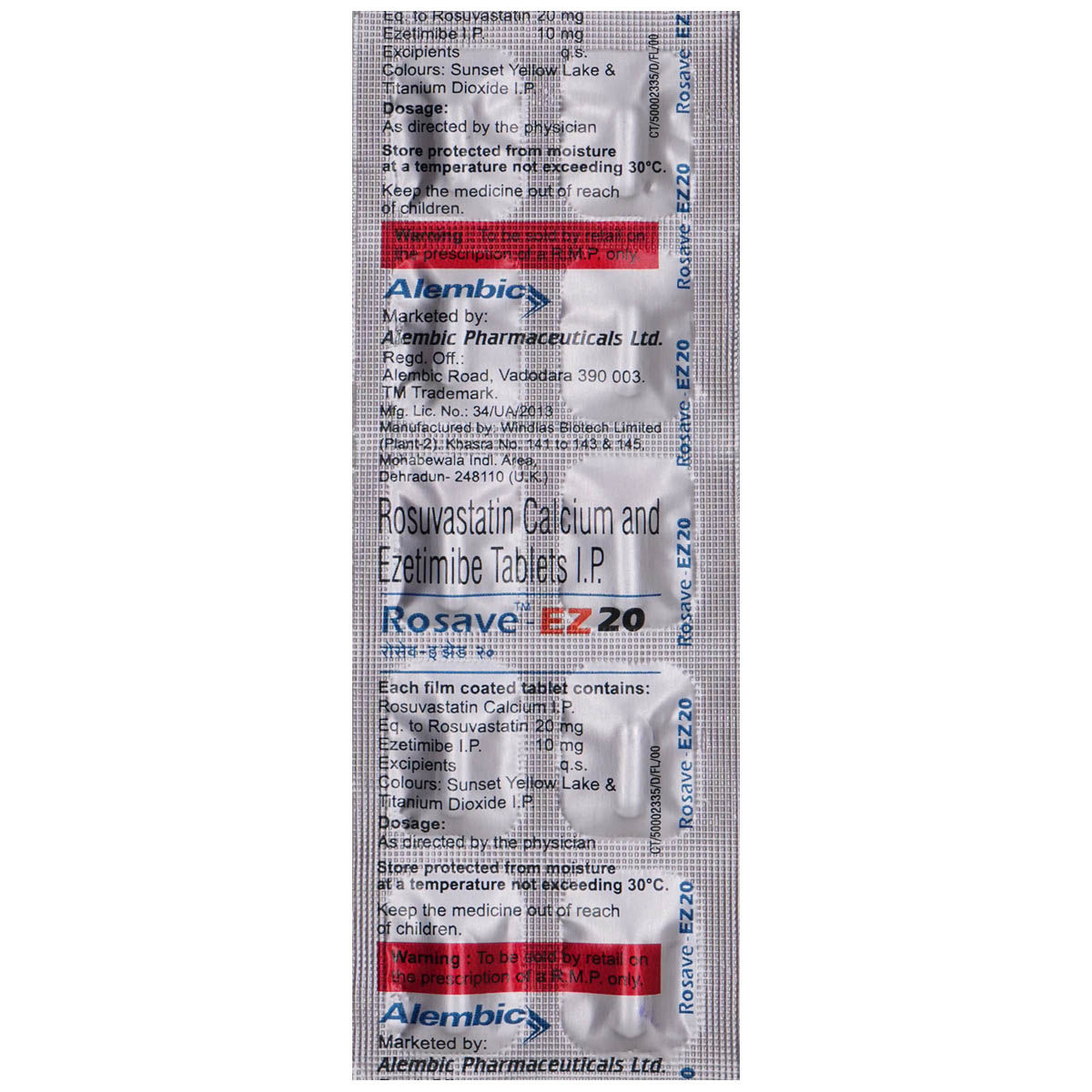 Rosave-EZ 20 Tablet | Uses, Side Effects, Price | Apollo Pharmacy
