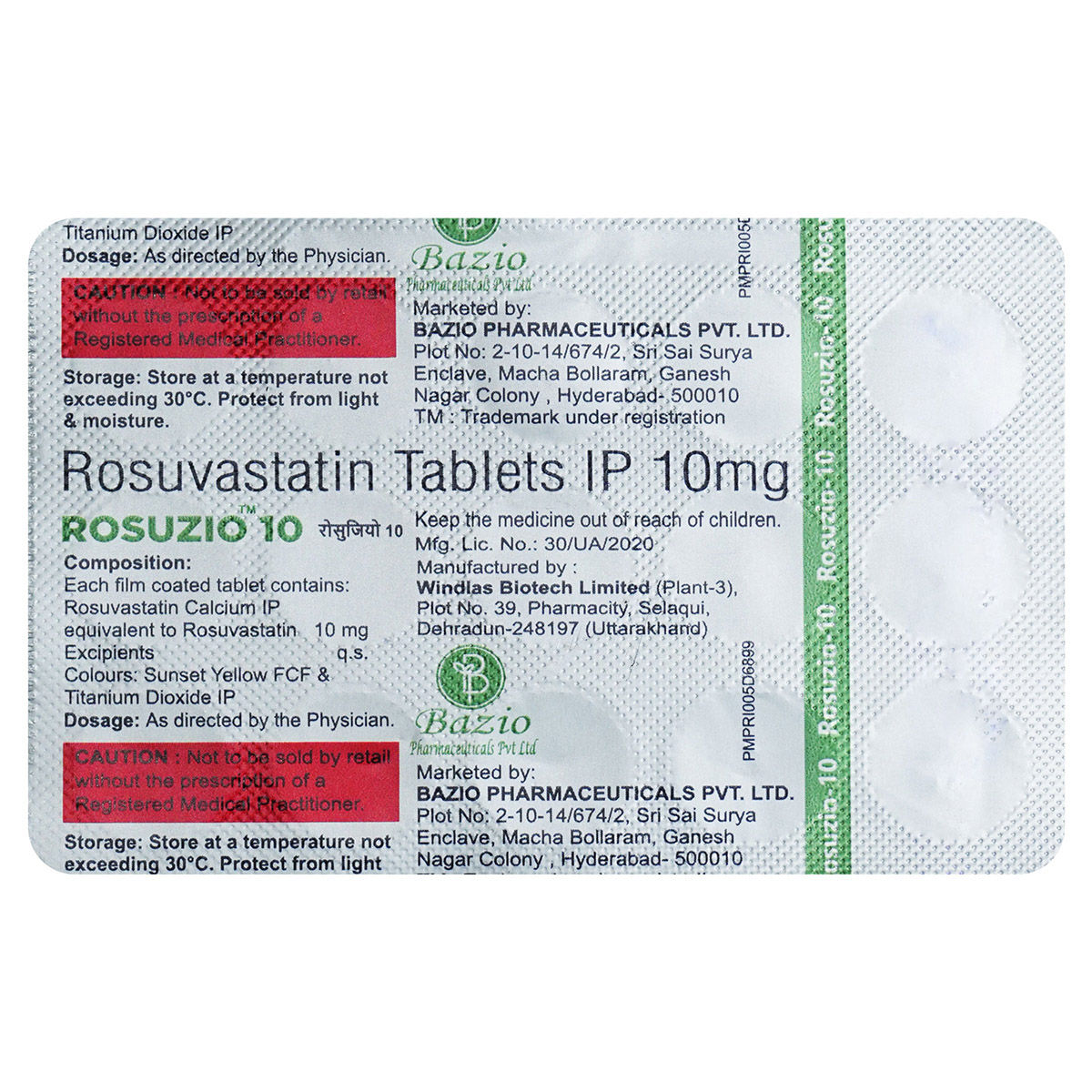 Rosuzio 10 mg Tablet 15's | Uses, Side Effects, Price | Apollo Pharmacy