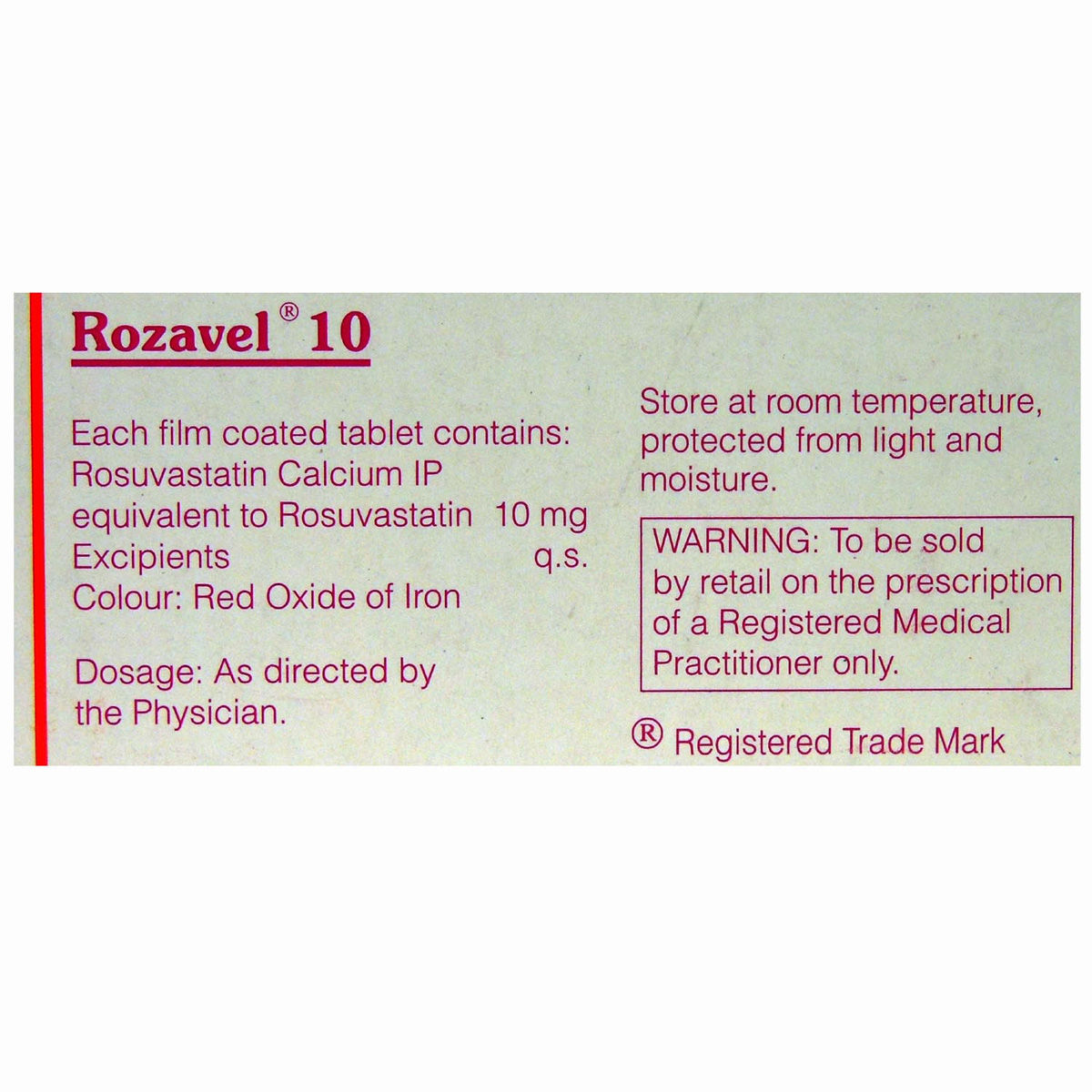 Rozavel 10 Tablet | Uses, Side Effects, Price | Apollo Pharmacy