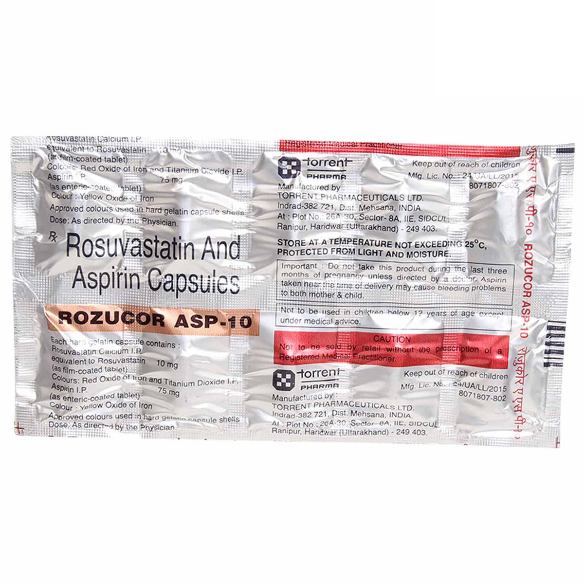 Rozucor ASP-10 Capsule | Uses, Side Effects, Price | Apollo Pharmacy