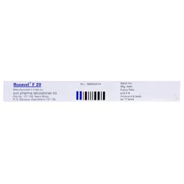 Rozavel F 20 Tablet | Uses, Side Effects, Price | Apollo Pharmacy