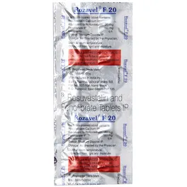 Rozavel F 20 Tablet | Uses, Side Effects, Price | Apollo Pharmacy