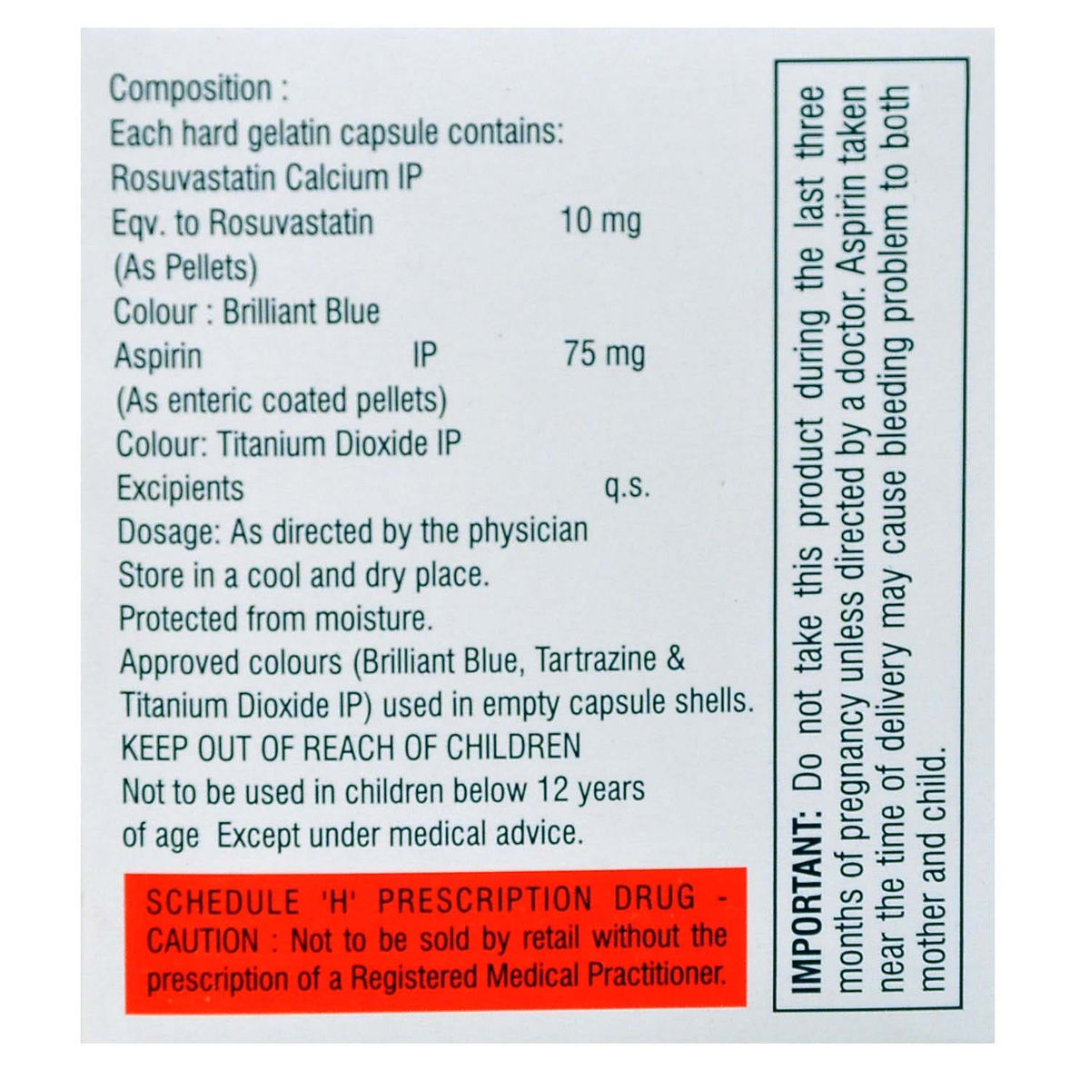 Rozustat ASP Capsule 10's Price, Uses, Side Effects, Composition ...