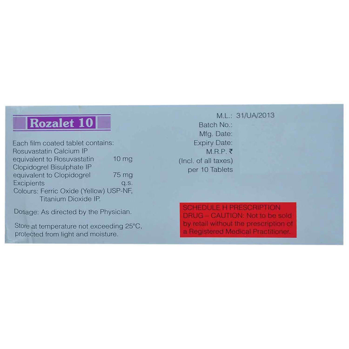 Rozalet 10 Tablet 10's Price, Uses, Side Effects, Composition - Apollo ...
