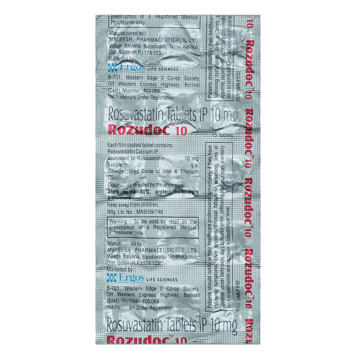 Rozudoc 10 Tablet | Uses, Side Effects, Price | Apollo Pharmacy