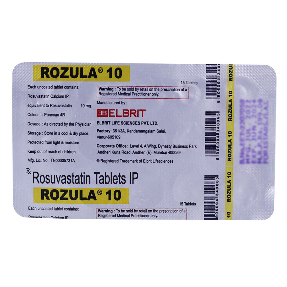 Rozula 10 Tablet | Uses, Side Effects, Price | Apollo Pharmacy