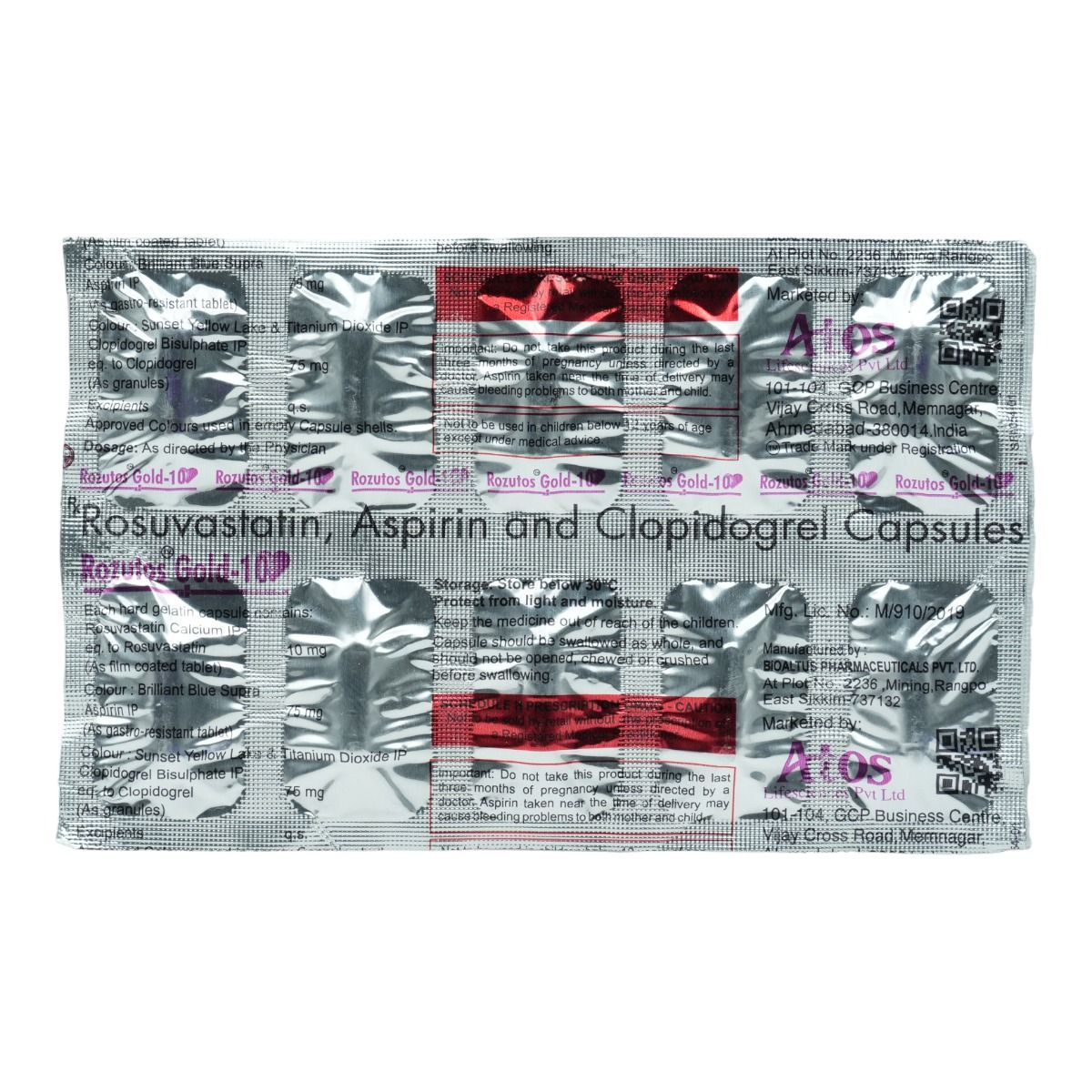 Rozutos Gold-10 Capsule | Uses, Side Effects, Price | Apollo Pharmacy