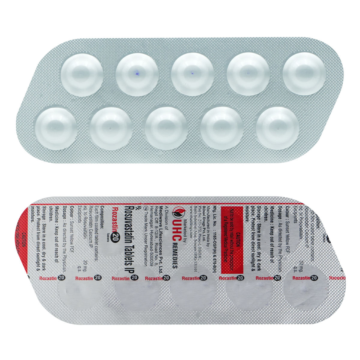 Rozastin 20 Tablet | Uses, Side Effects, Price | Apollo Pharmacy