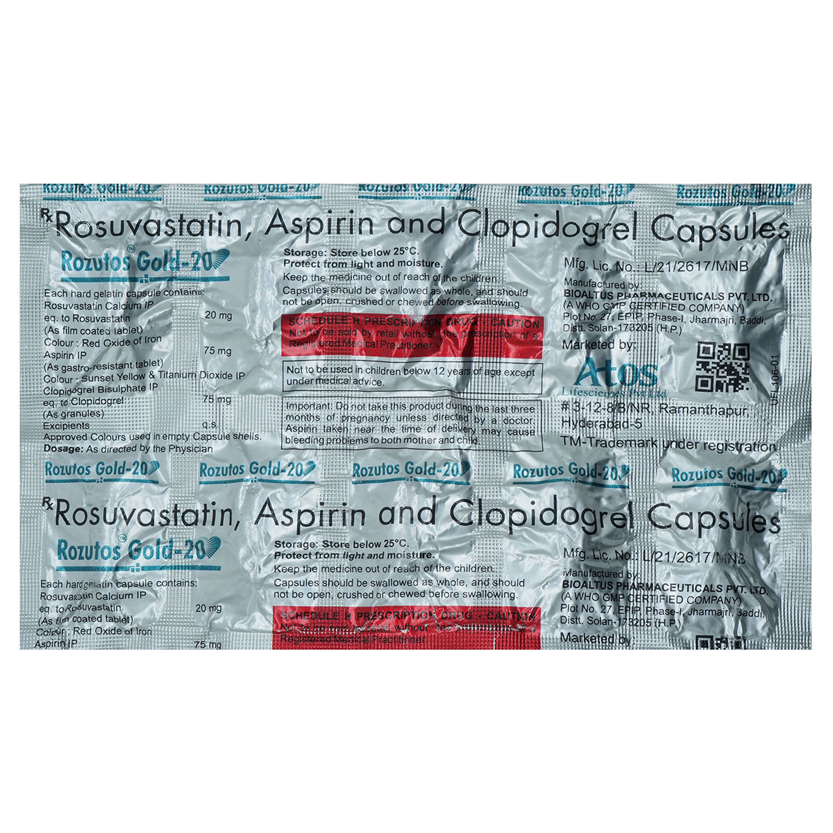 Rozutos Gold 20 Capsule | Uses, Side Effects, Price | Apollo Pharmacy