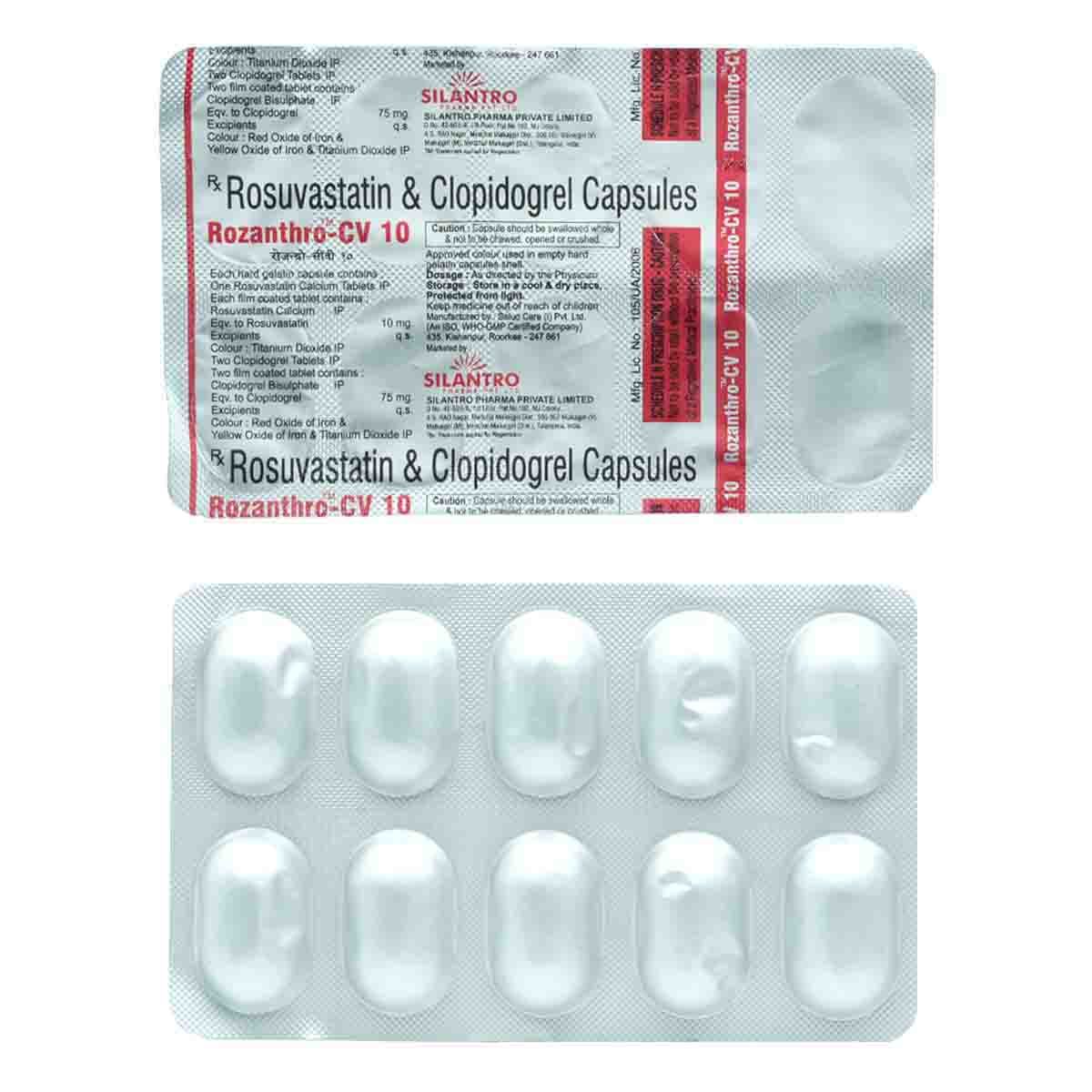 Rozanthro-CV 10 Capsule | Uses, Side Effects, Price | Apollo Pharmacy