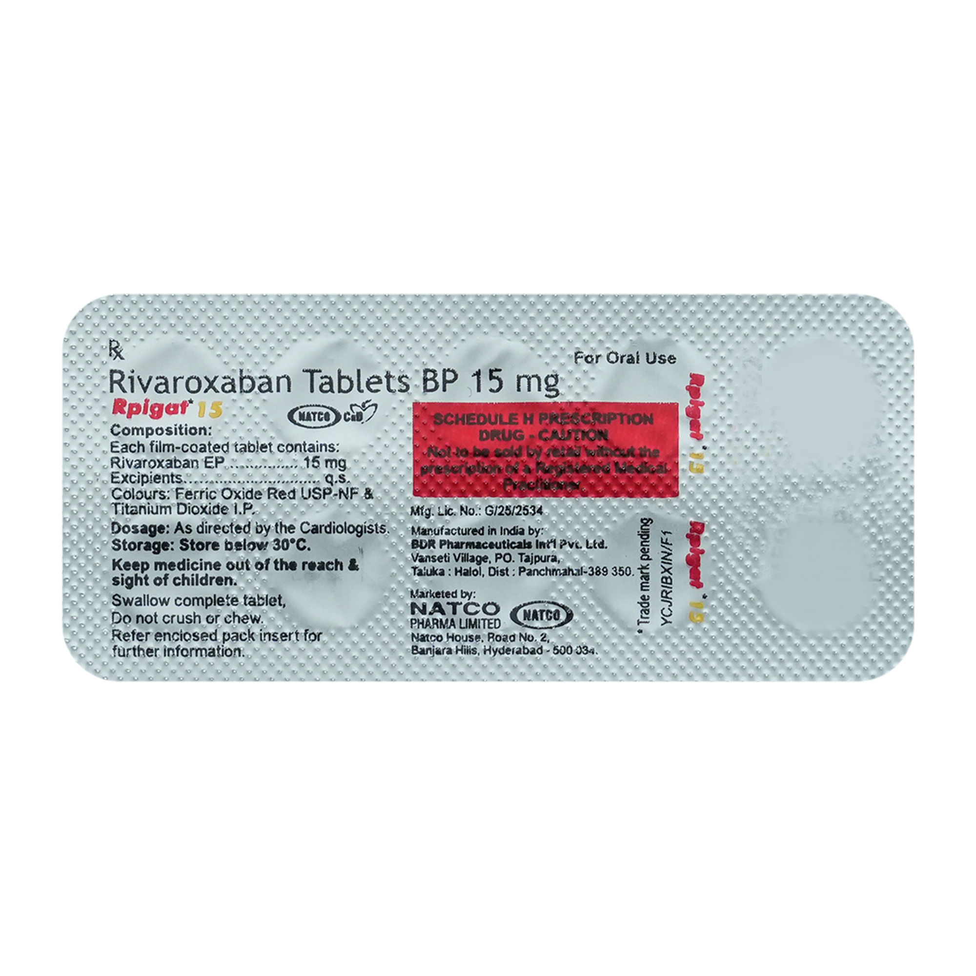 RPIGAT 15 TABLETS 10'S Price, Uses, Side Effects, Composition - Apollo ...