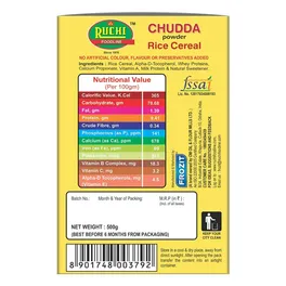 Buy Ruchi Chudda Rice Cereal Powder, 500 gm (5x100 gm) | 19 Minutes ...