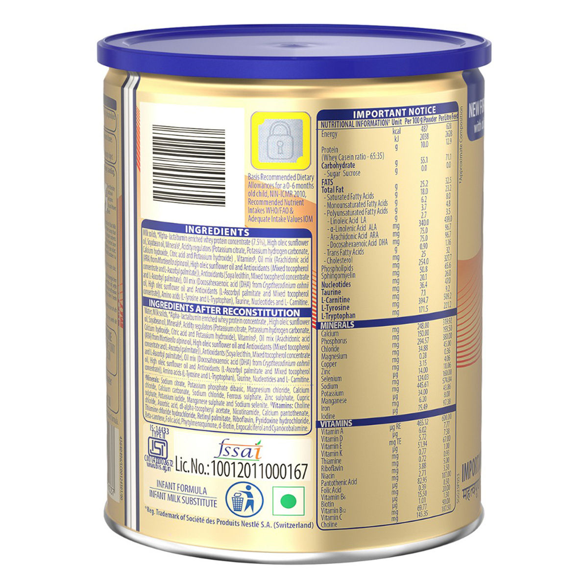 Buy Nestle S-26 Gold Infant Formula Stage 1 (Up to 6 Months) Powder ...