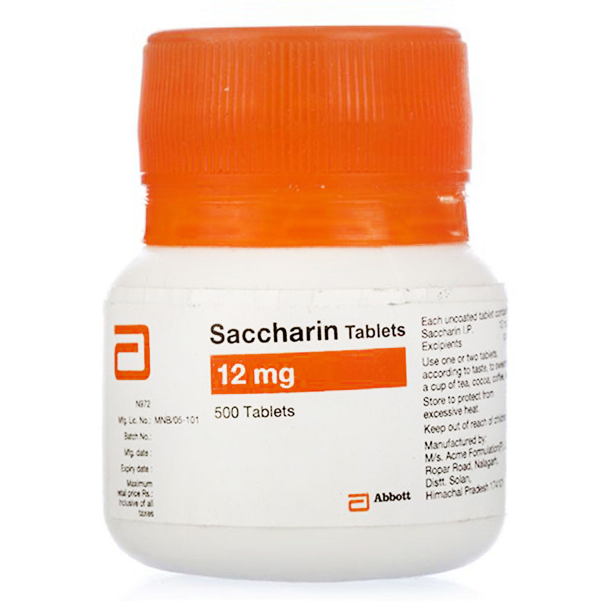 Buy Saccharin, 500 Tablets | 19 Minutes Delivery | Apollo Pharmacy
