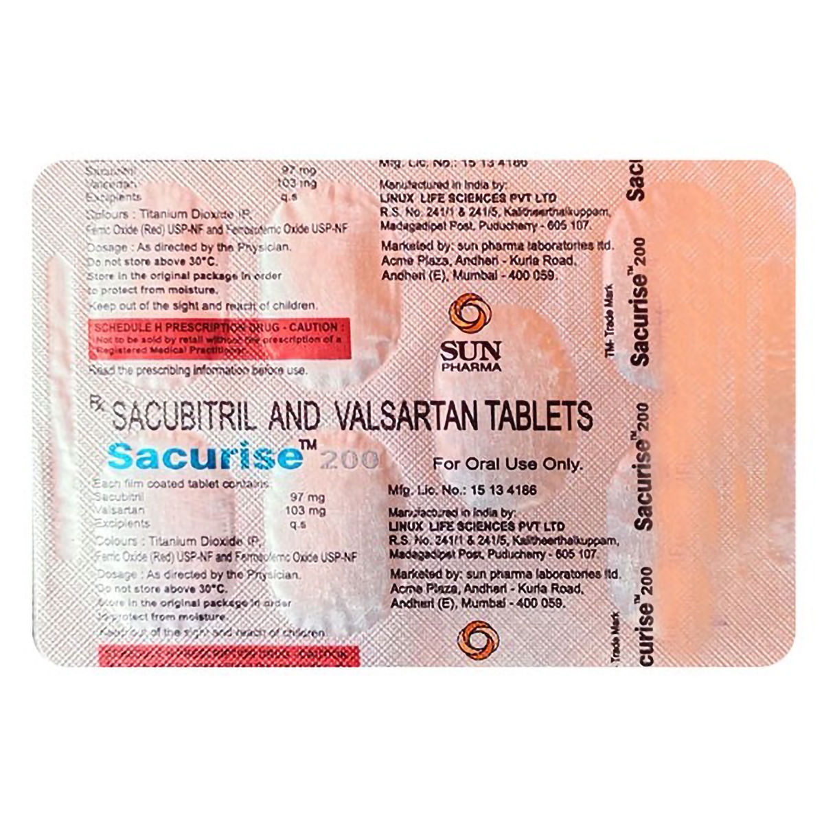 Sacurise 200 Tablet | Uses, Side Effects, Price | Apollo Pharmacy