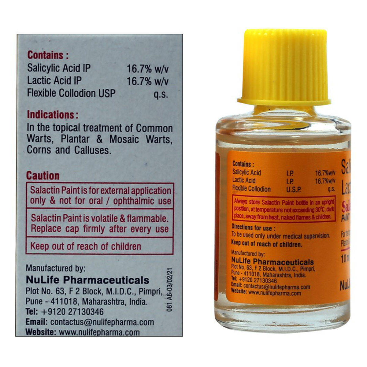 Buy Salactin Paint | 19 Minutes Delivery | Apollo Pharmacy