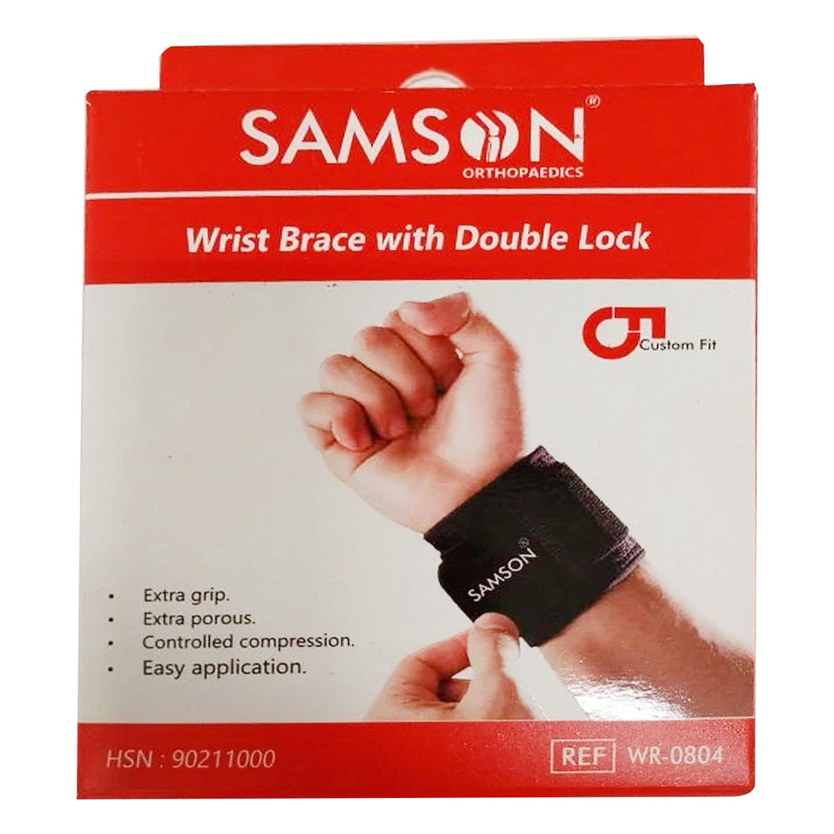 Buy Samson Wrist Brace with Double Lock Universal WR-0804, 1 Count | 19 ...